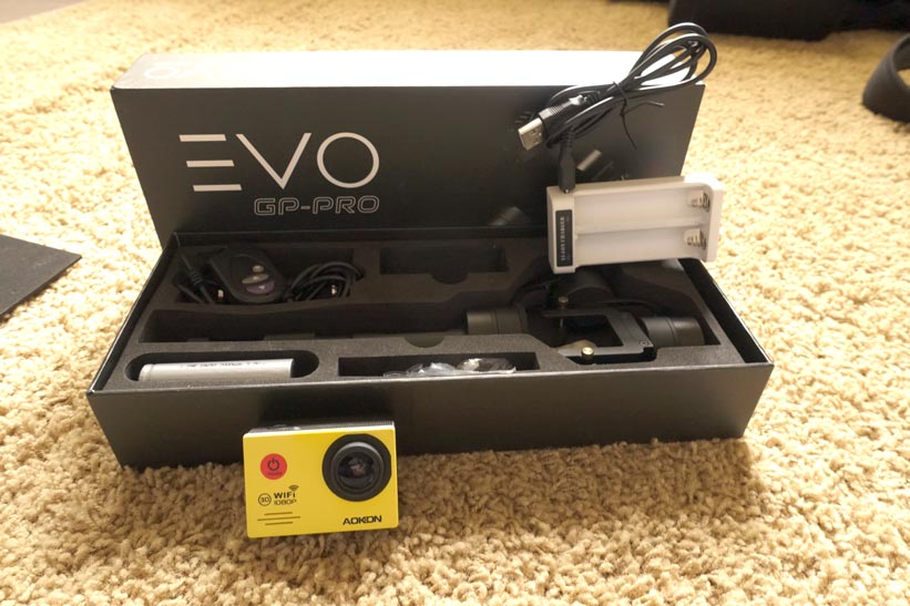For Sale - Sold EVO GP-Pro 3 Axis Gimbal and Action Cam | Photrio.com ...