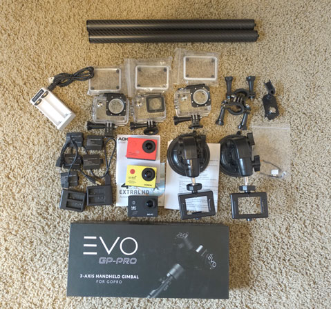 For Sale - Sold EVO GP-Pro 3 Axis Gimbal and Action Cam | Photrio.com ...